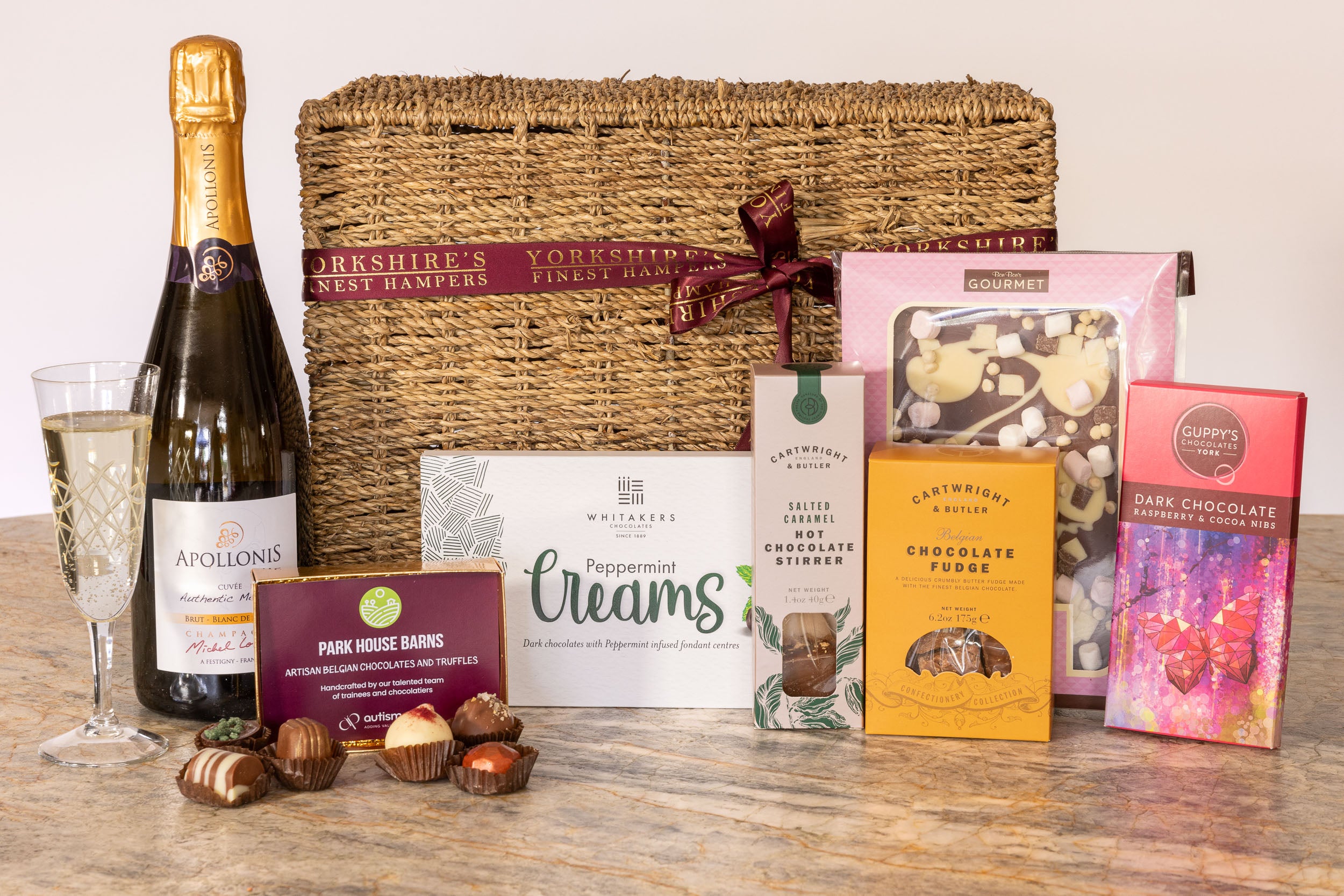 Champagne & Chocolate Treat Hamper – Yorkshire's Finest Hampers Limited